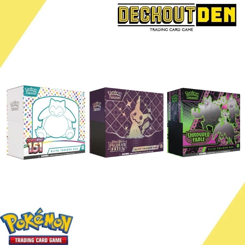 Pokemon TCG Elite Trainer Box ( 151 / PF / SF ) | Shopee Philippines