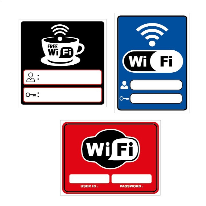 Free Wifi Area Signage, Wifi Signage 3M Sticker | Shopee Philippines