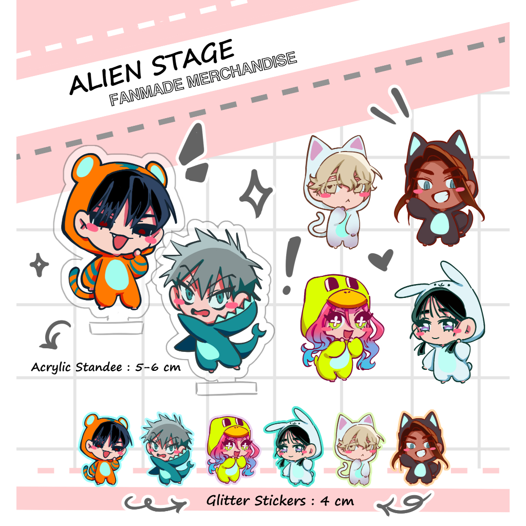 ALIEN STAGE FANMERCH Acrylic Standee Stickers | Shopee Philippines