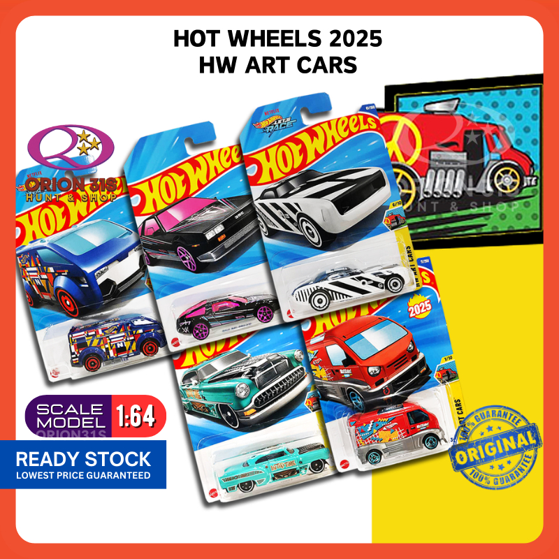 Hot Wheels 2025 HW Art Cars/ DMC Delorean/ Kei Swap/ Custom '53 Chevy ...