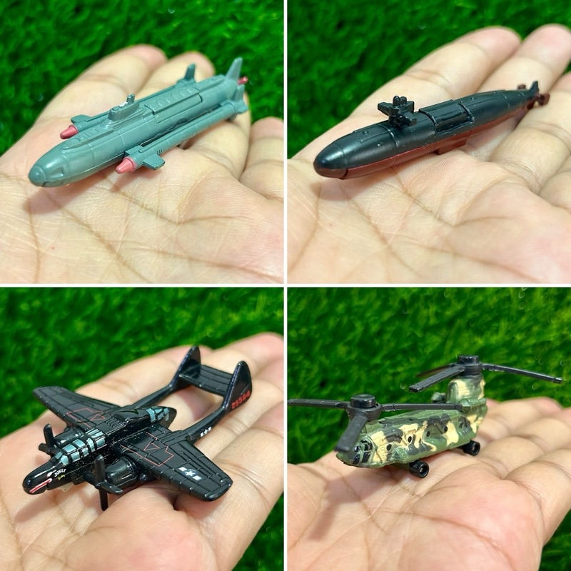 Micro Machines Galoob Military Vehicles Submarines Helicopter Bomber ...