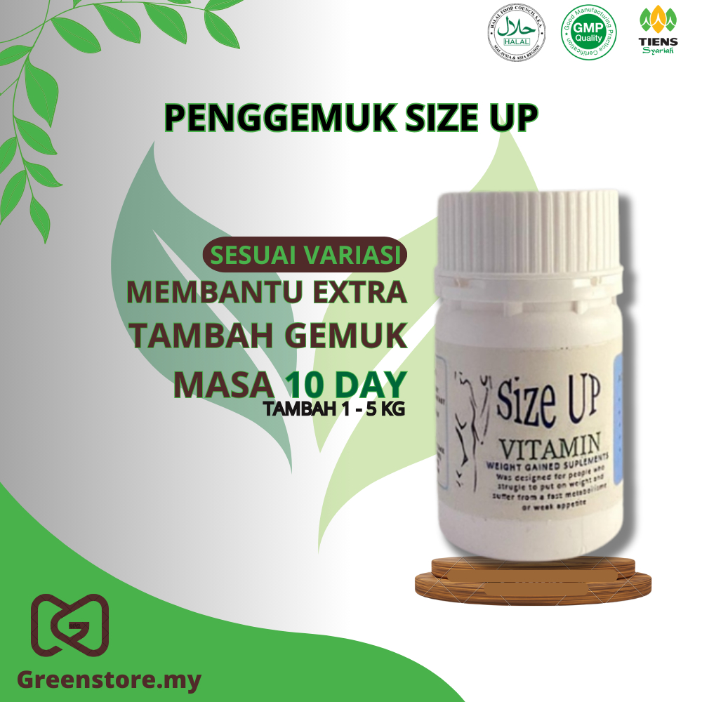Weight Gain Size Up Ubat Gemuk Badan Mass Gainer Protein Vitamin Gemuk ...