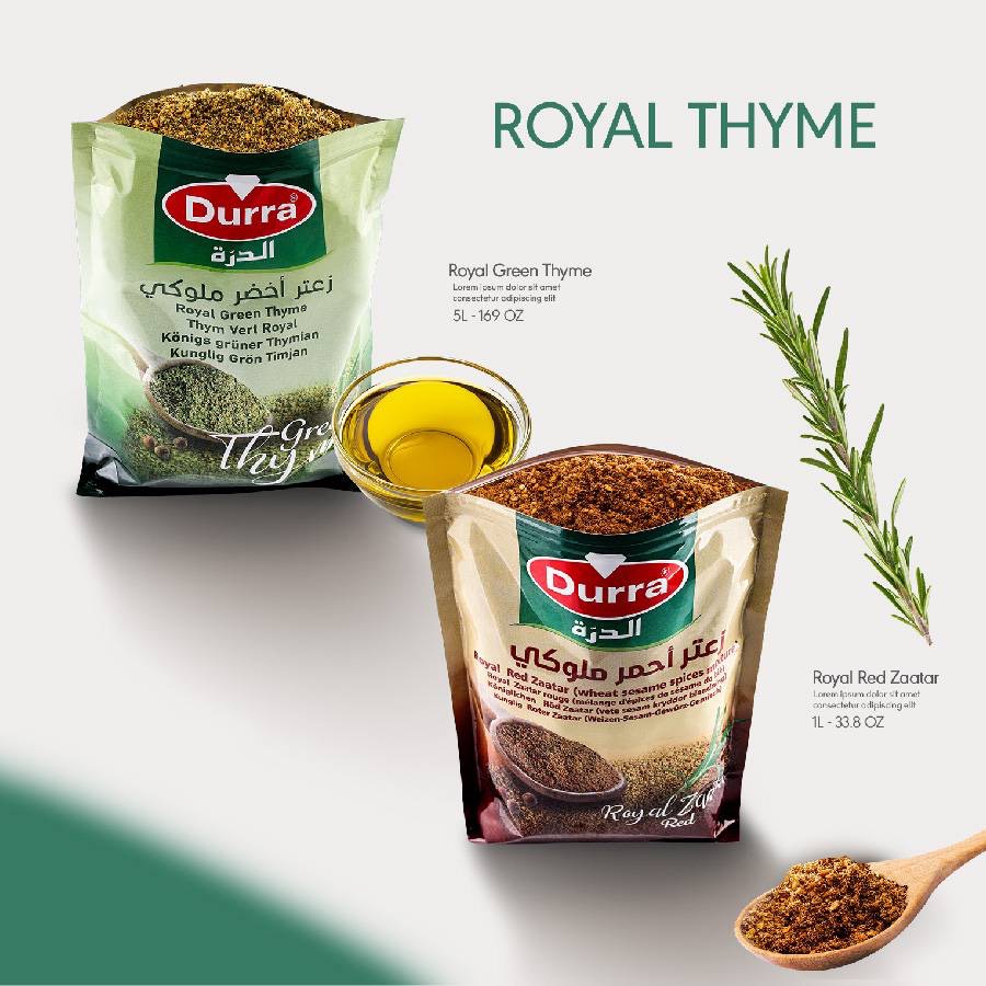 Durra Green Thyme Zaatar Red / Al Saadah Green Thyme Extra Recipe 350g ...