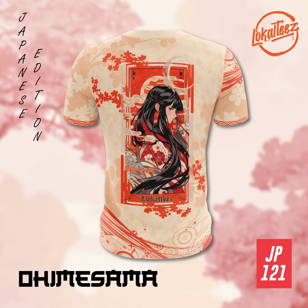 LOKALTEEZ JP121 Japanese KAWAII Edition OHIMESAMA 150GSM MICROFIBER EYELET JERSEY | Shopee ...