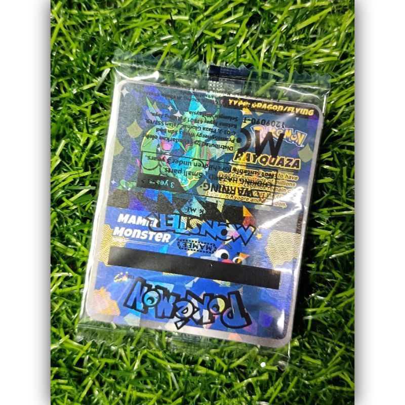 RAYQUAZA MAMEE MONSTER POKEMON STICKER CARD | Shopee Philippines