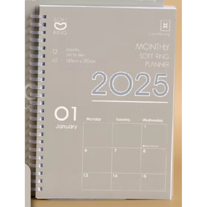 Handwriting 2025 Soft Ring B5 Monthly Planner 2025 Journal - PNF-B5 ...