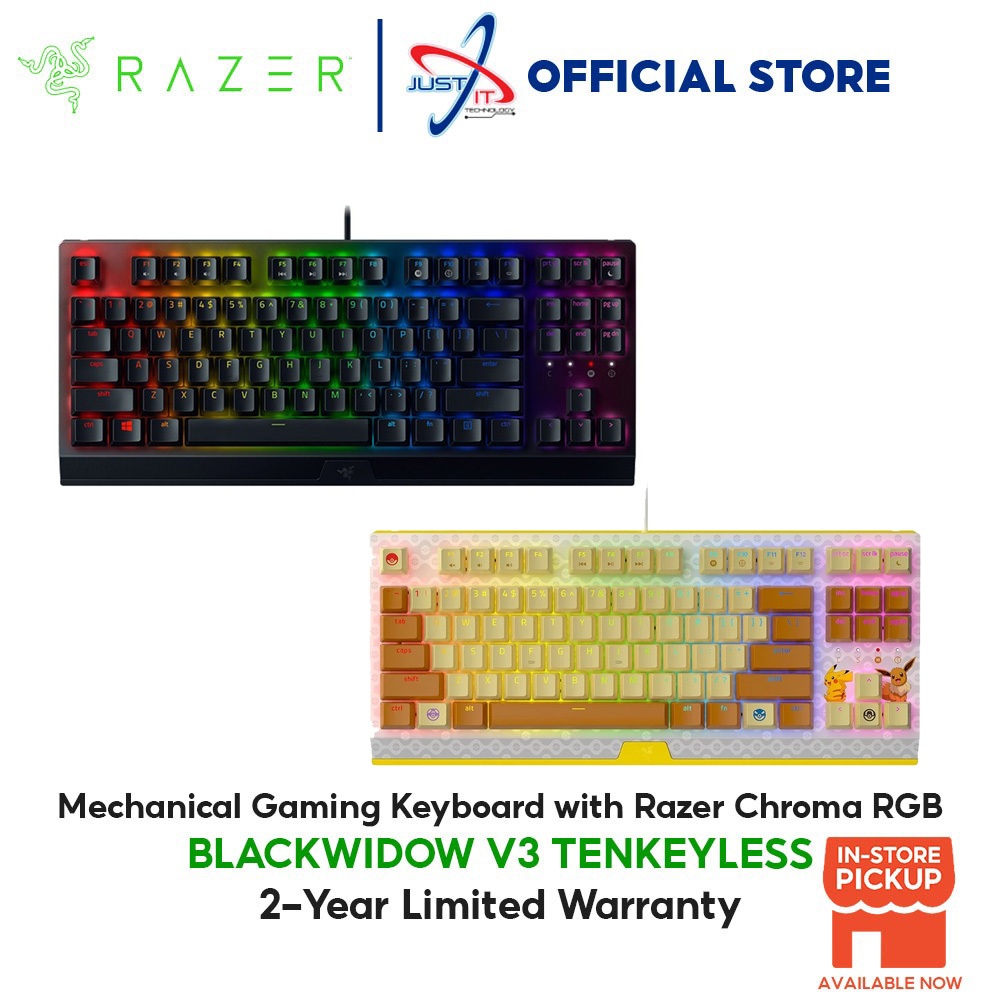 Razer BlackWidow V3 Tenkeyless RGB Mechanical Gaming Keyboard - Green ...