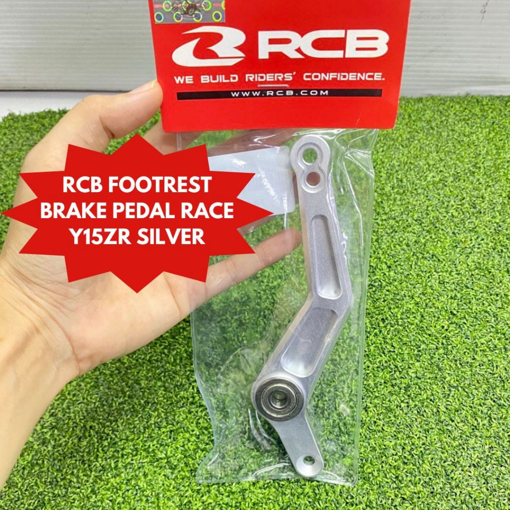 RCB FOOTREST BRAKE PEDAL / GEAR LEVER RACE Y15 Y15ZR SILVER Y15 ...