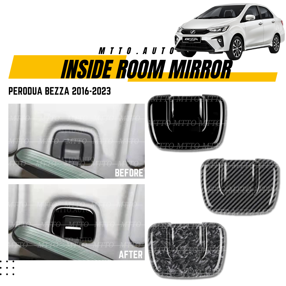 MTTO Perodua Bezza Interior Car Inside Room Mirror Cover Accessories ...