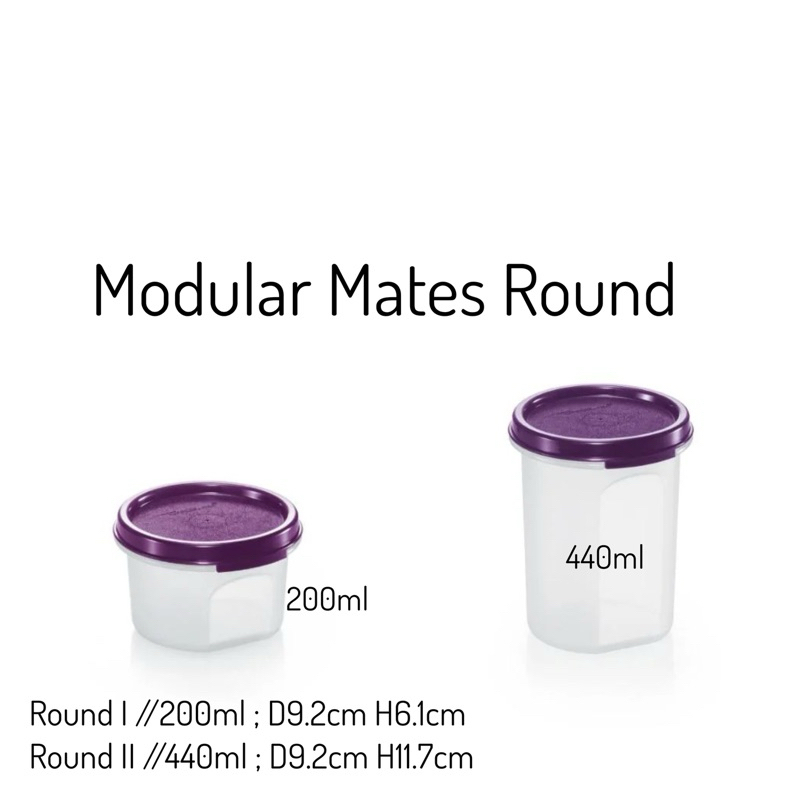Tupperware Modular Mates Round (2pcs) | Shopee Philippines