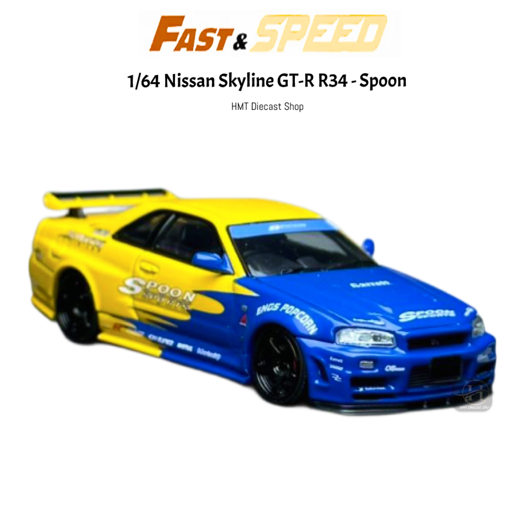 FAST & SPEED 1/64 Nissan Skyline GT-R R34 - Spoon | Shopee Philippines
