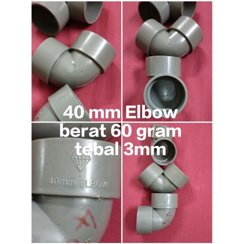 40mm 32mm 25mm PVC ELBOW paip fitting Siku Fitting paip PVCNew but old ...