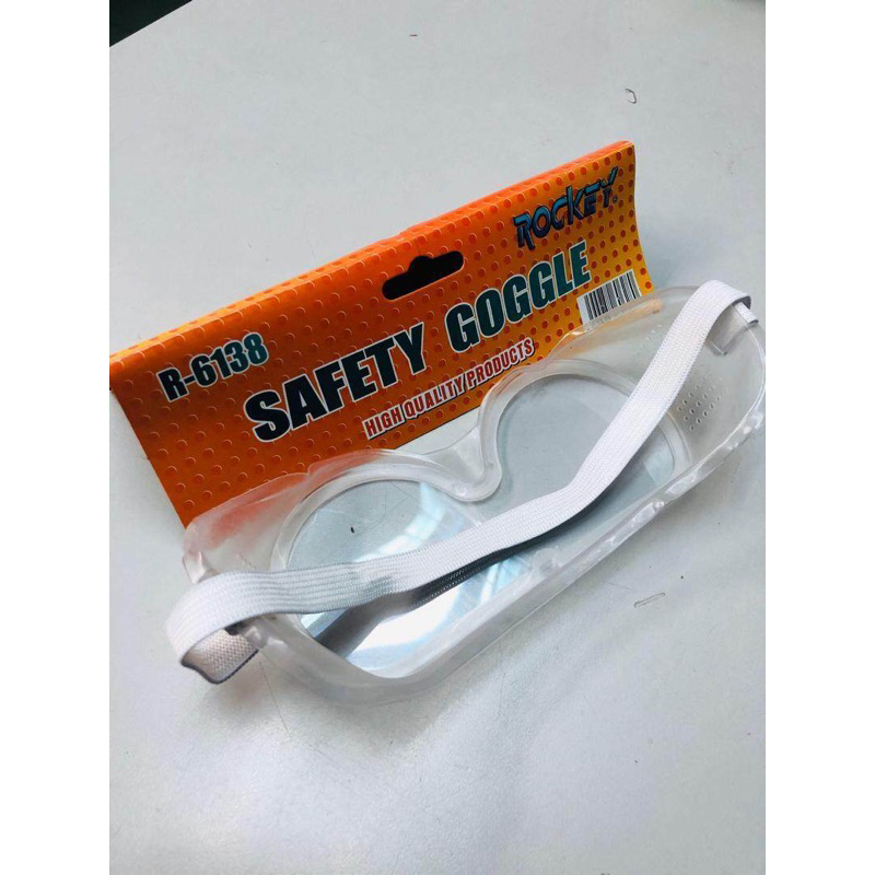 SAFETY GOOGLE RUBBER TYPE -CLEAR (R6138) - Gogal Pelindung Mata Getah ...