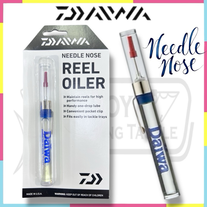 DAIWA REEL OIL REEL OILER OIL PEN OIL MESIN NEEDLE NOSE | Shopee ...