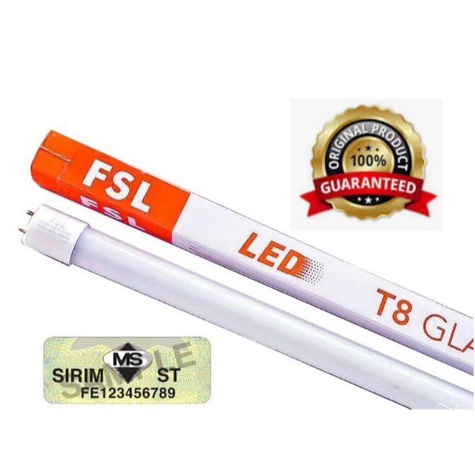 FSL T8 18W 4Feet LED GLASS TUBE (10Pcs/Pack)(Price/Pack) | Shopee ...