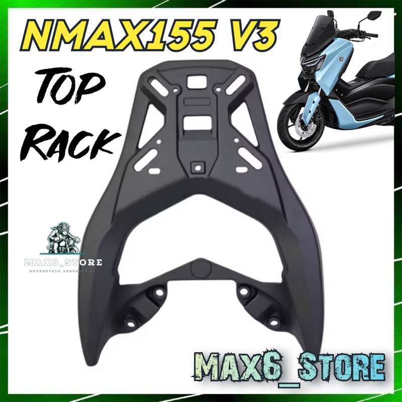 YAMAHA NMAX155 V3 2025 TOP RACK MONORACK NMAX V3 TOP BOX REAR RACK ...