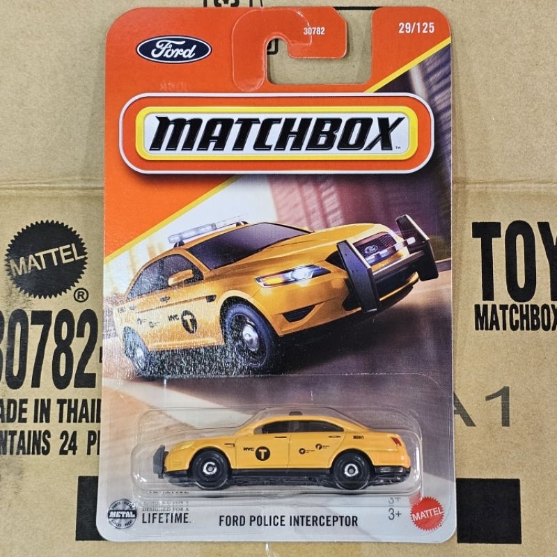 MATCHBOX FORD POLICE INTERCEPTOR YELLOW | Shopee Philippines