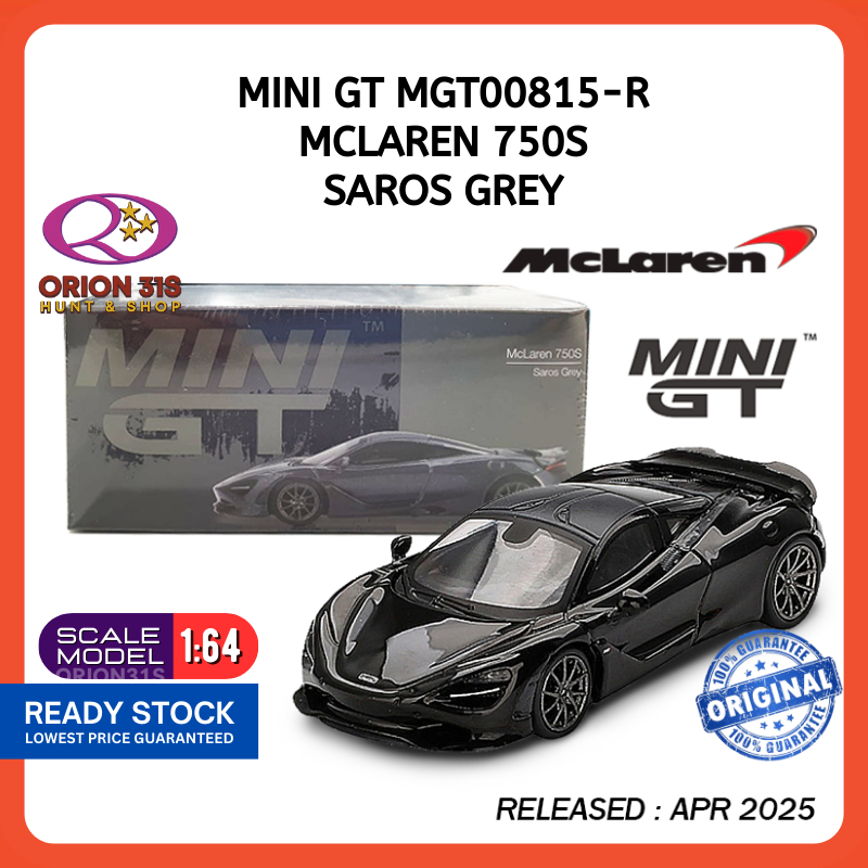 Mini GT 815 McLaren 750S Saros Grey RHD MGT00815-R Sealed Box Diecast ...