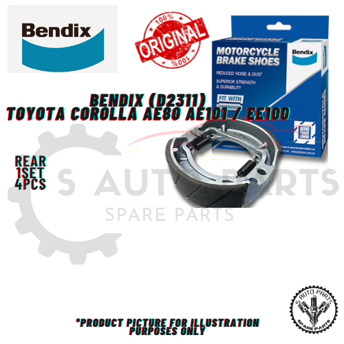 TOYOTA COROLLA AE80 AE101 / EE100 REAR BRAKE SHOE (OEM) | Shopee ...