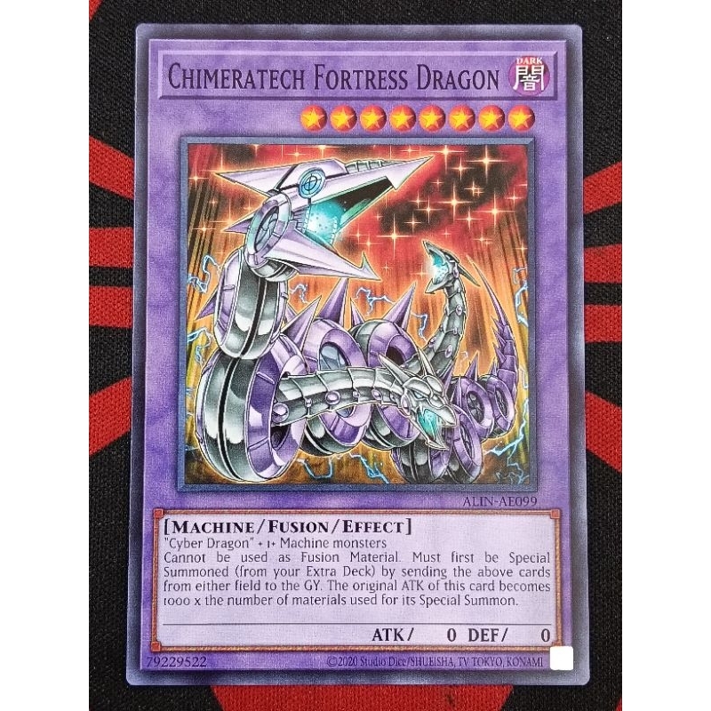 YUGIOH KONAMI ALIN-AE099 TT01-JPA30 Chimeratech Fortress Dragon (C) | Shopee Philippines
