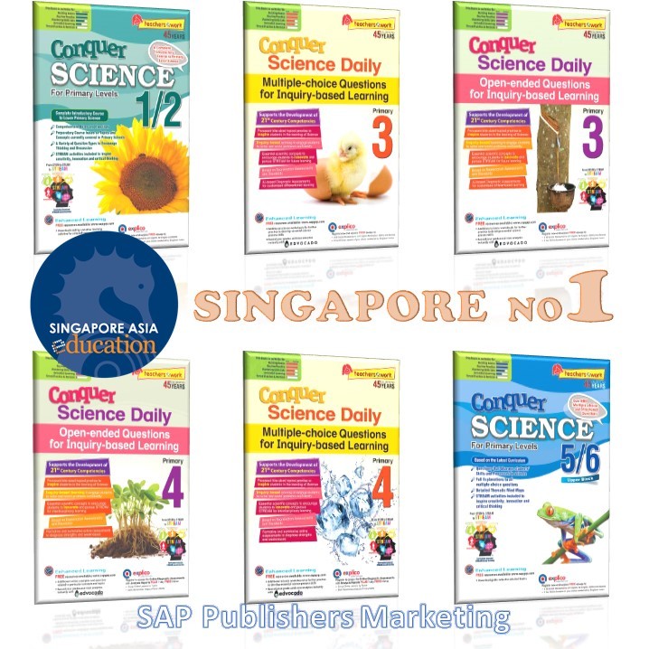 Conquer Science For Primary Levels Book 1 - 6 Topical Primary Science ...