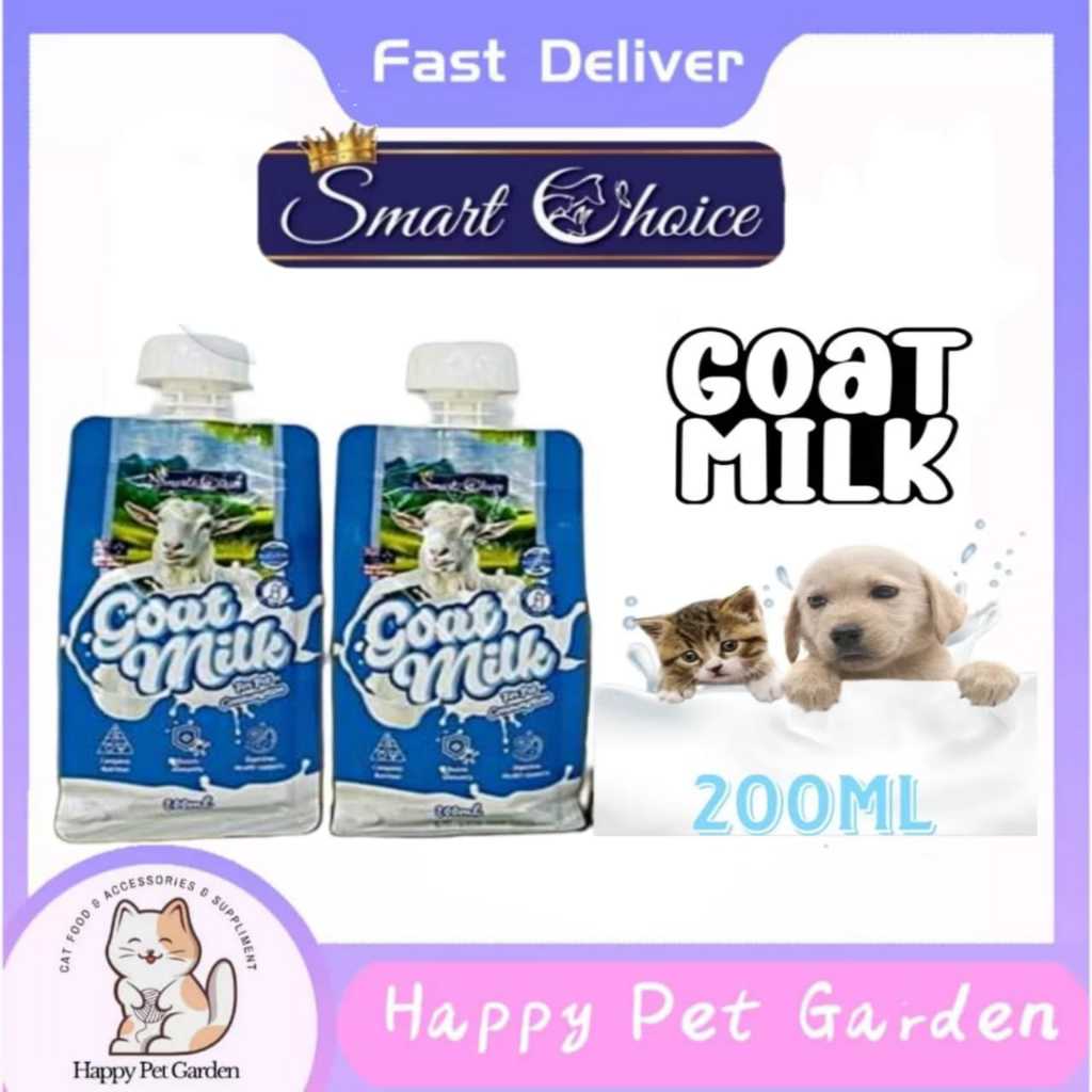 Smart Choice Pets Goat Milk /Susu Kambing 200ml /PET WORLD Goat Milk ...