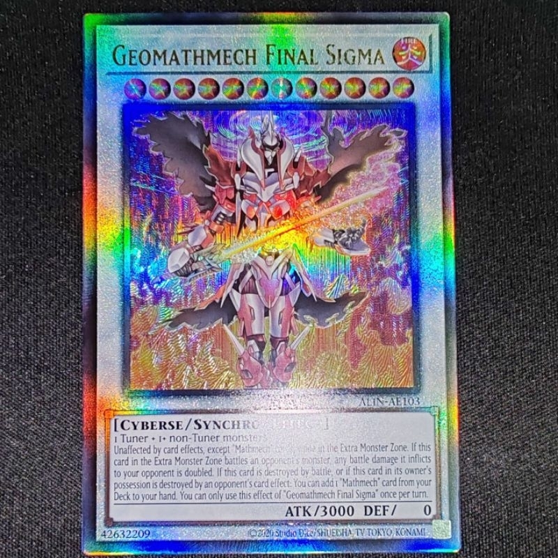 YUGIOH ALIN-AE103 Geomathmech Final Sigma[UTR] | Shopee Philippines
