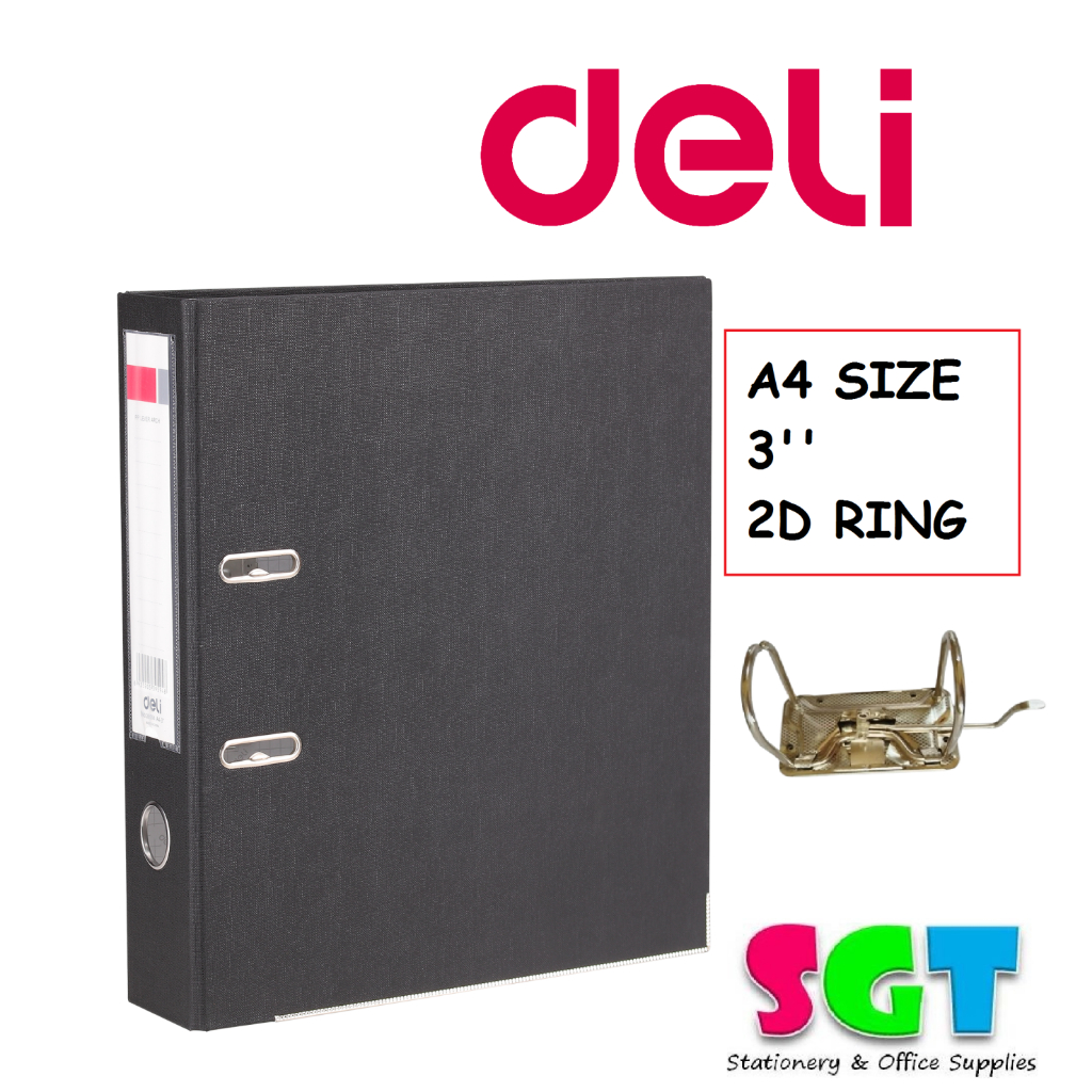 Deli A4 3'' Lever Arch File 39594 ( 1 Unit ) | Shopee Philippines