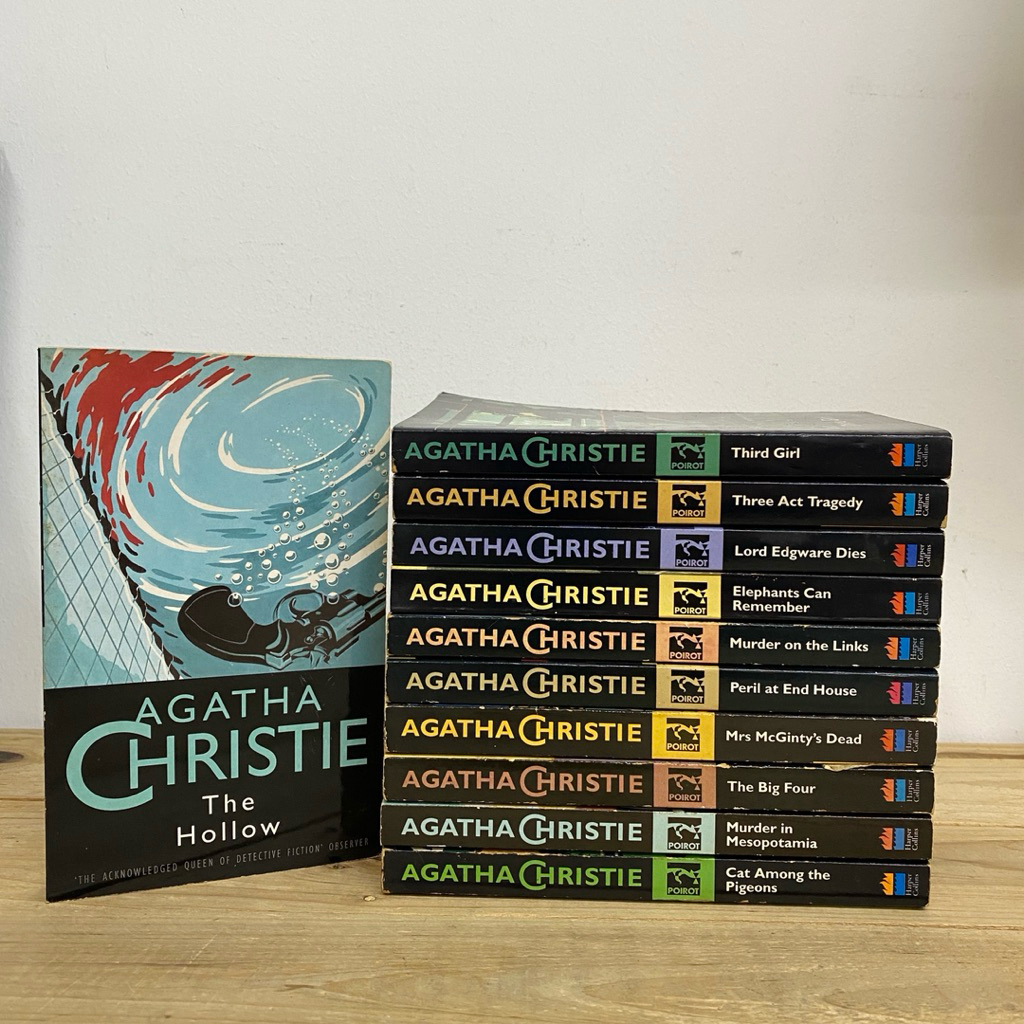 Agatha Christie’s Vintage Mystery Thriller Books (Hercule Poirot series) (Preloved) | Shopee ...