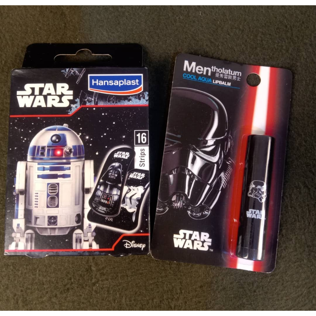Star Wars Mentholatum Men's Lip Balm And Hansaplast | Shopee Philippines