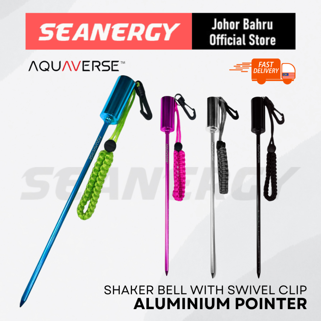 AQUAVERSE Aluminum Pointer Stick with Handmade Handstrap for Scuba ...