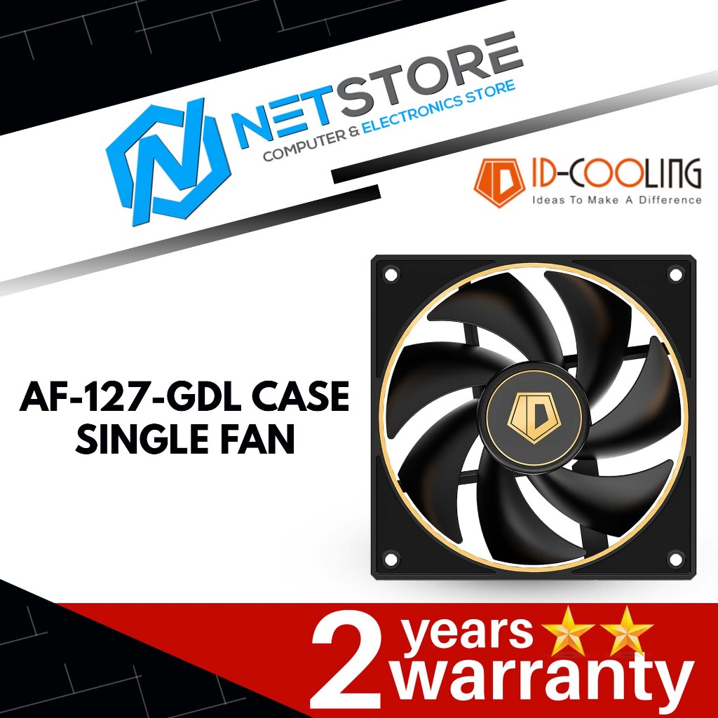 ID-COOLING AF-127-GDL CASE FAN (1PC) - ID-FAN-AF-127-GDL | Shopee ...