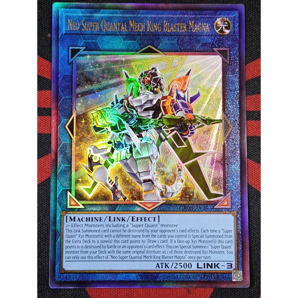 YUGIOH KONAMI CR08-AE093 Neo Super Quantal Mech King Blaster Magna (UTR) | Shopee Philippines