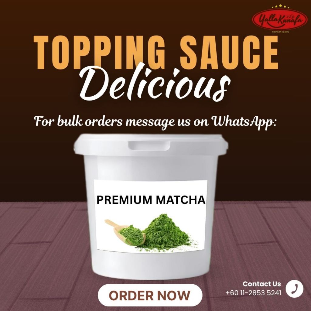 Premium Quality by Yalla Kunafa Premium Matcha Sauce with Authentic ...