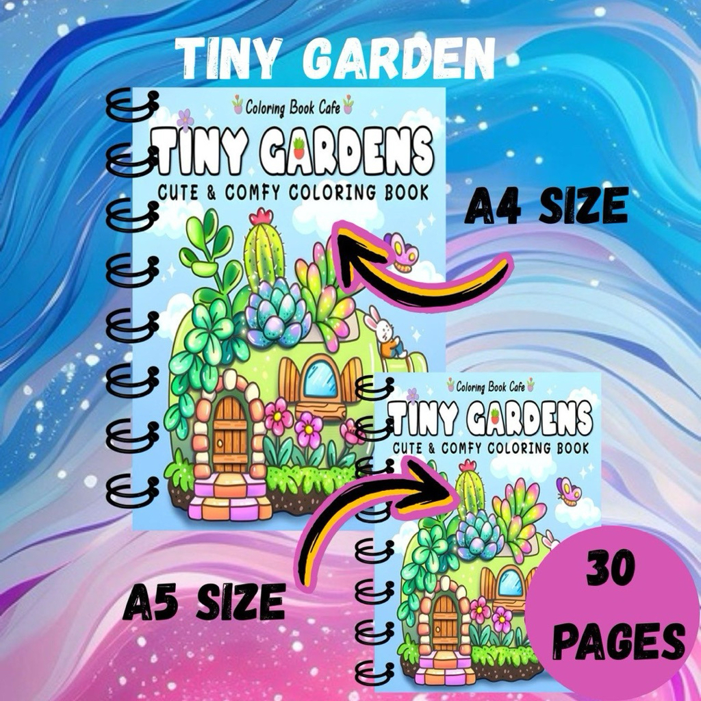 TINY GARDEN – Coloring Book for Children, Teenagers & Adults Coloring ...