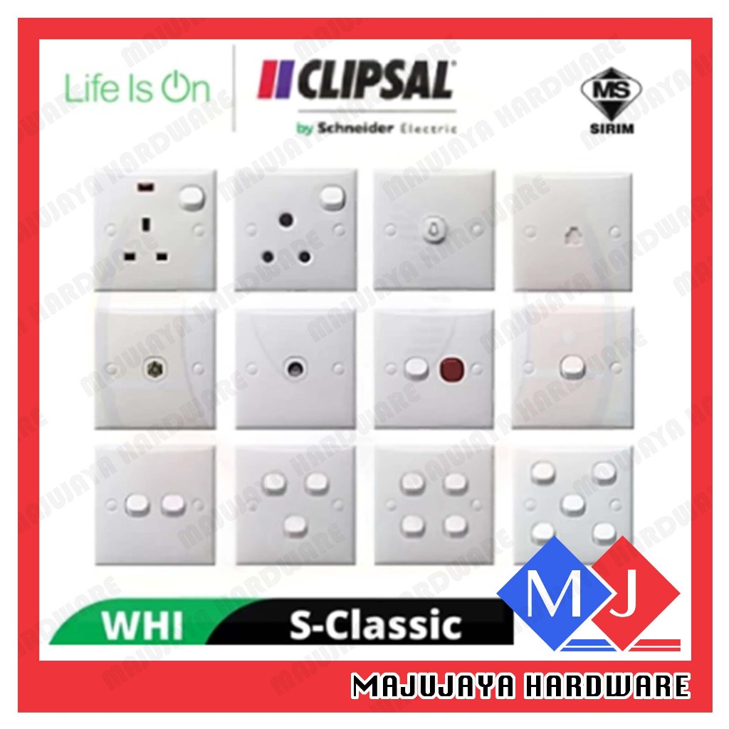 SCHNEIDER CLIPSAL S-Classic Series SWITCH & SOCKETS OUTLET (HIGH ...
