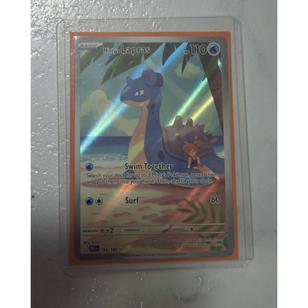 TCG Pokemon - Misty's Lapras(IR)- 194/182 [SV:Destined Rivals] | Shopee ...
