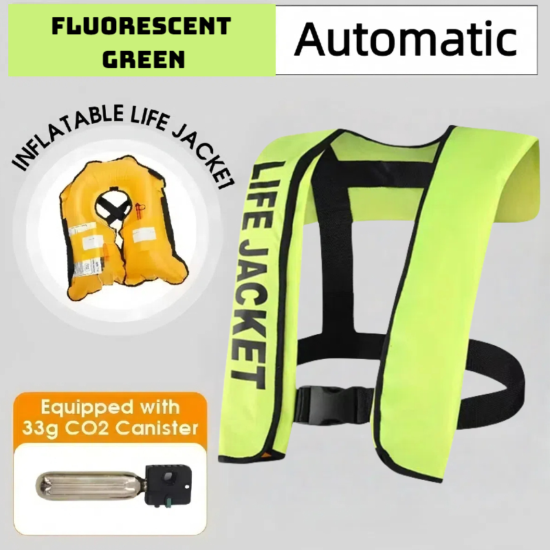 Inflatable water sports life jacket beach surfing life vest swimming ...