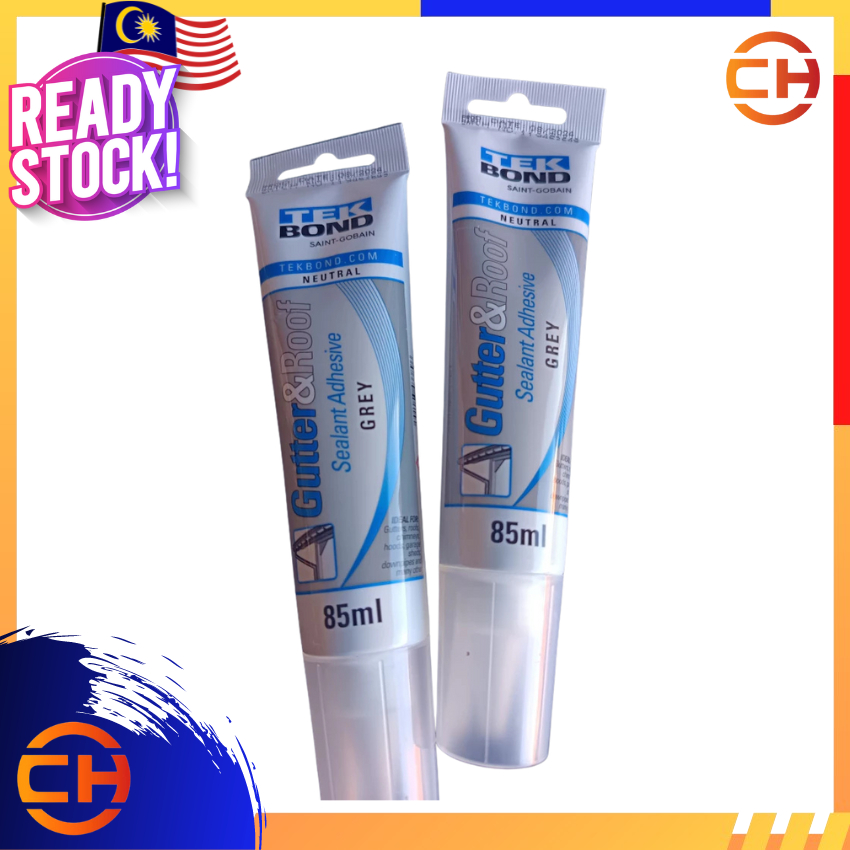 TEKBOND NEUTRAL GUTTER & ROOF SEALANT ADHESIVE GREY 85ML | Shopee ...