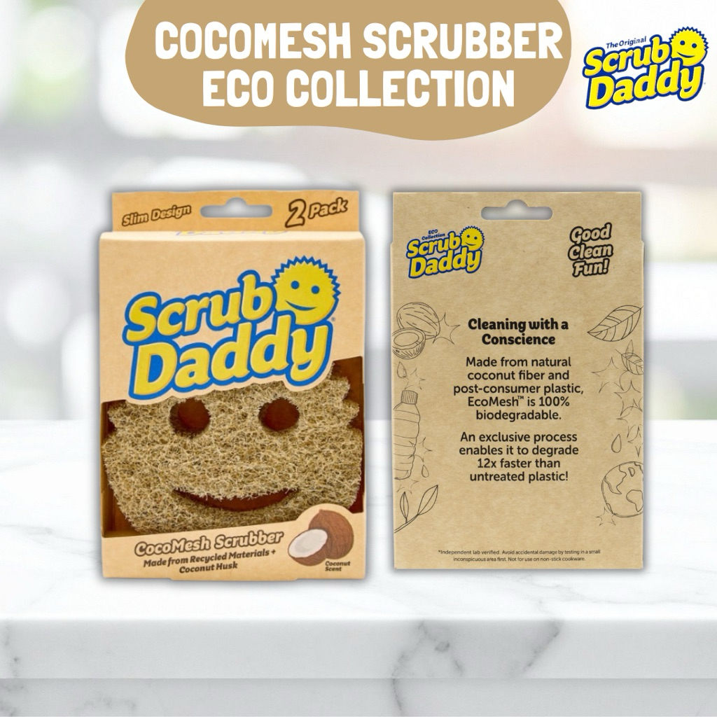 [Scrub daddy MY] Eco Daddy (2ct) EcoMesh Scrubber Made from recycled ...
