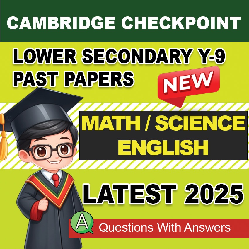 CP9 Cambridge Checkpoint Math Year 9 Past Papers LATEST 2025 With ...