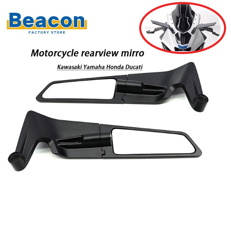 Aluminum Side Mirror Winglet Y15 Y16 Ex5 LC135 RS150 NVX R15 R25 Rsx ...