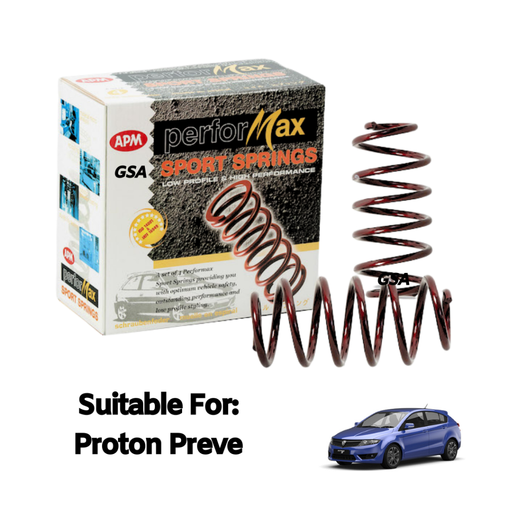 APM Performax Proton Preve 1.6 Sport Spring Set ( 4 PCS ) | Shopee ...