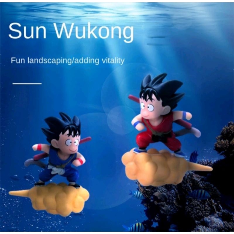Floating Aquarium Decoration Dragon Ball Goku Wukong Series Tao Pai Pai ...