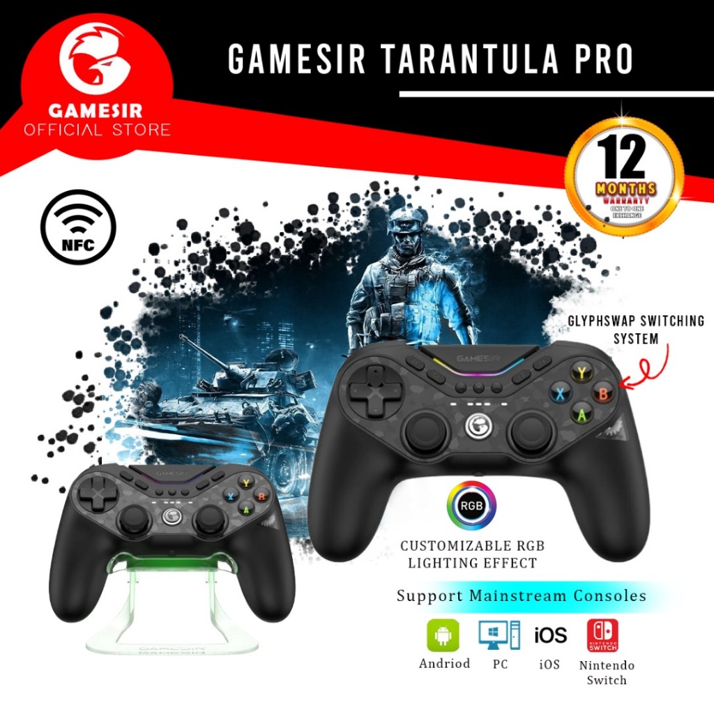 GameSir T3 PRO Tarantula PRO T3 PRO Wireless Gamepad Game Controller PC ...