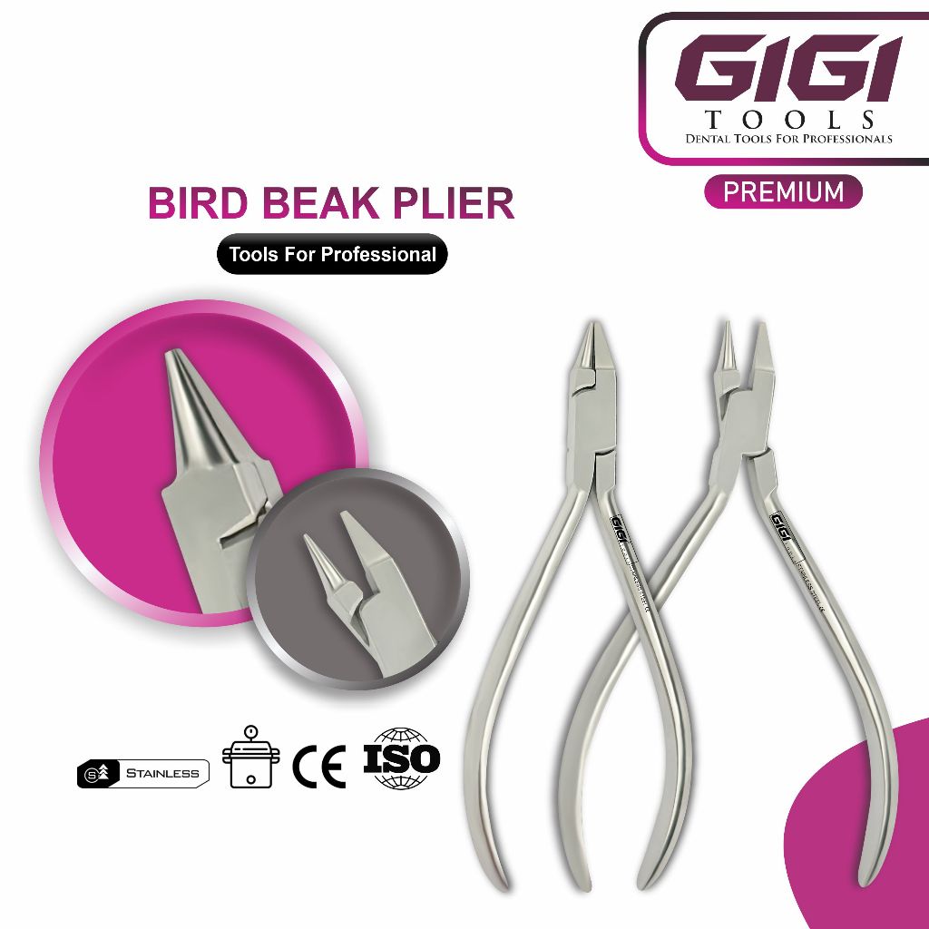 GIGI TOOLS Dental Ortho Light Wire Bending Plier Bird Beak Wire Bending ...