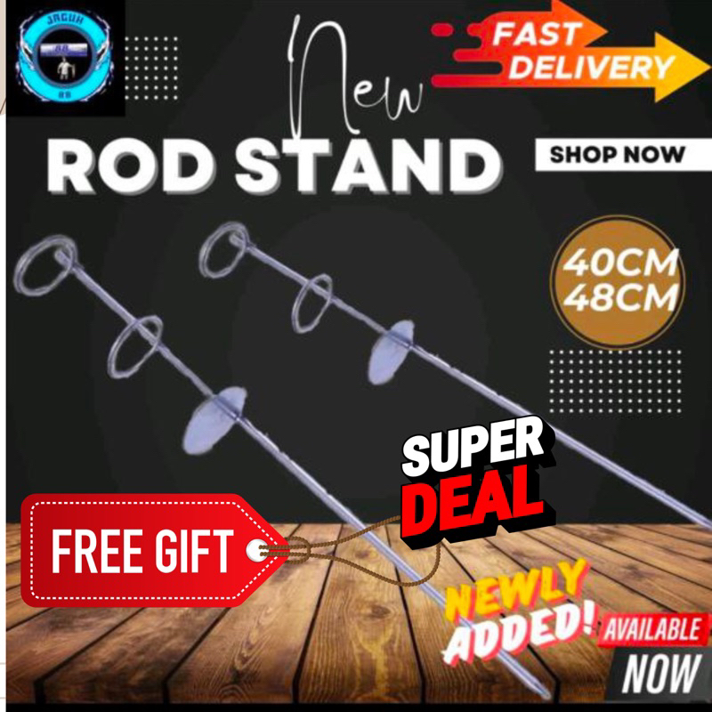 Fishing Rod Stand, Joran Pancing Holder, Pantai Kolam Rod Holder ...