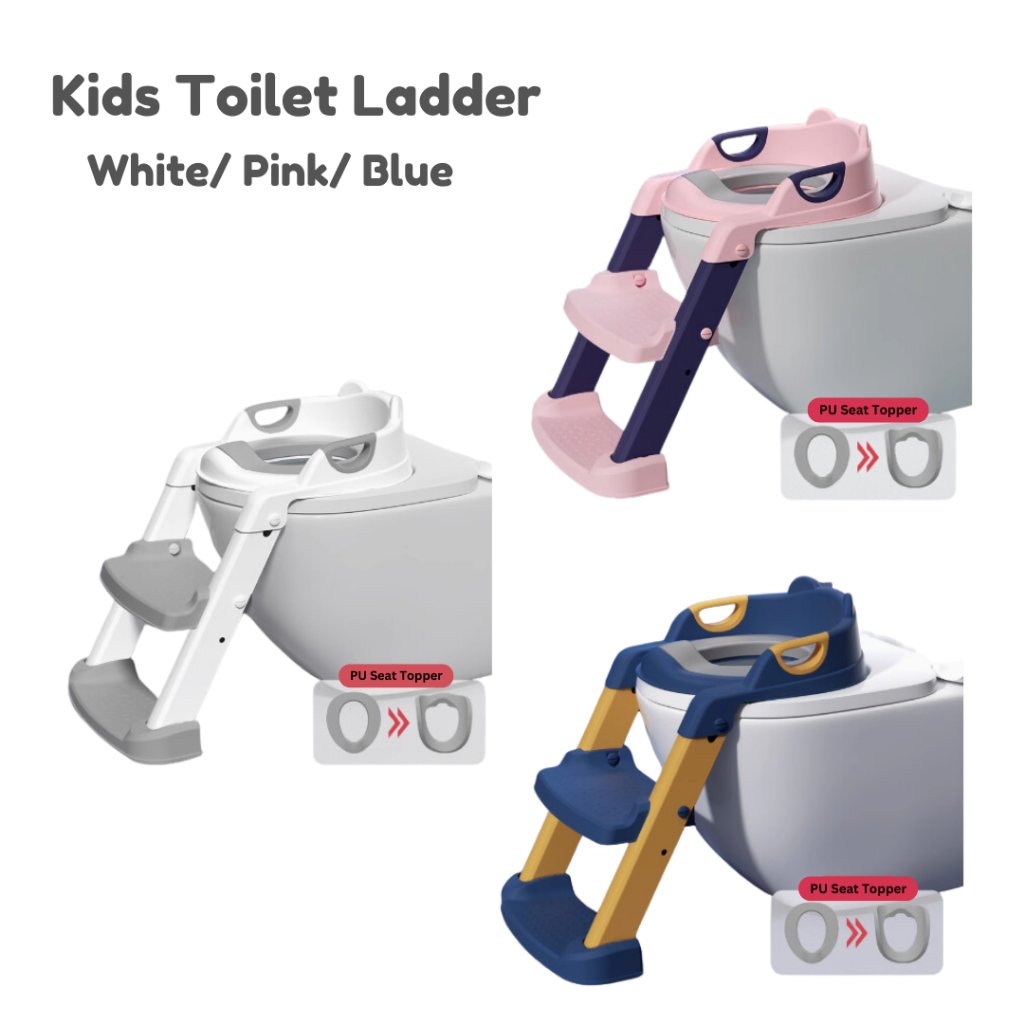 Kids Toilet Training Ladder Foldable Baby Potty Training Toilet Seat ...
