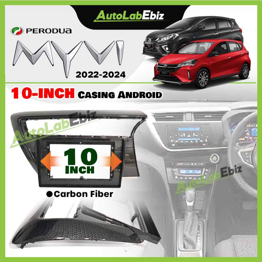 Carbon Fiber Perodua Myvi Gen3 18-24 10" inch Casing Android Player ...