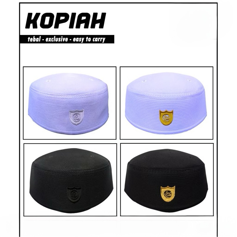 HITAM PUTIH Black KOPIAH/WHITE KOPIAH/SCHOOL KOPIAH (Traditional Malay ...